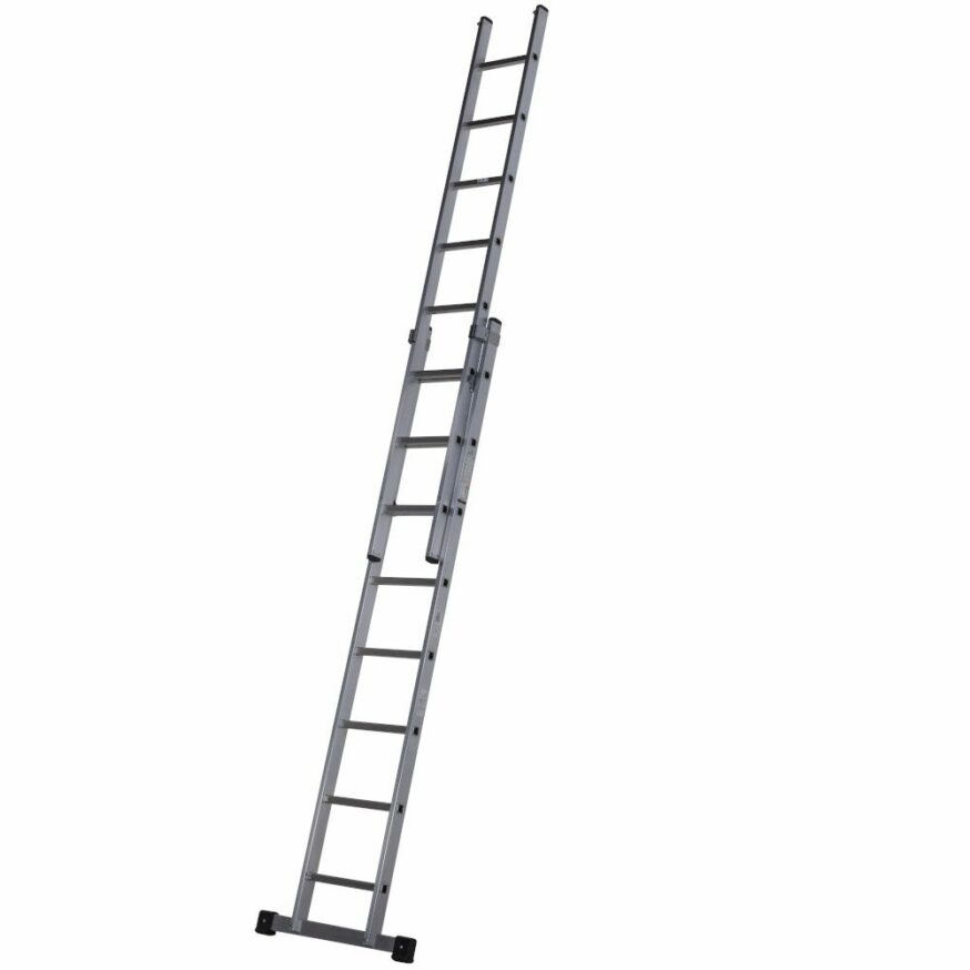 Werner 2 Section 577 Square Rung Aluminium Extension Ladder - Industry ...