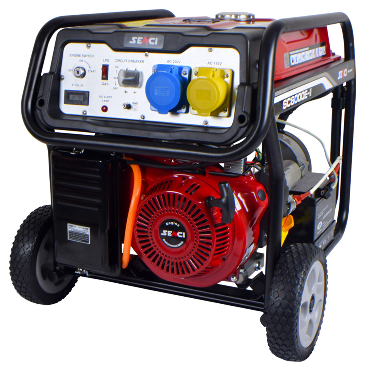 Senci SC6000-II Petrol Duel-Fuel Generator - Industry Supplies